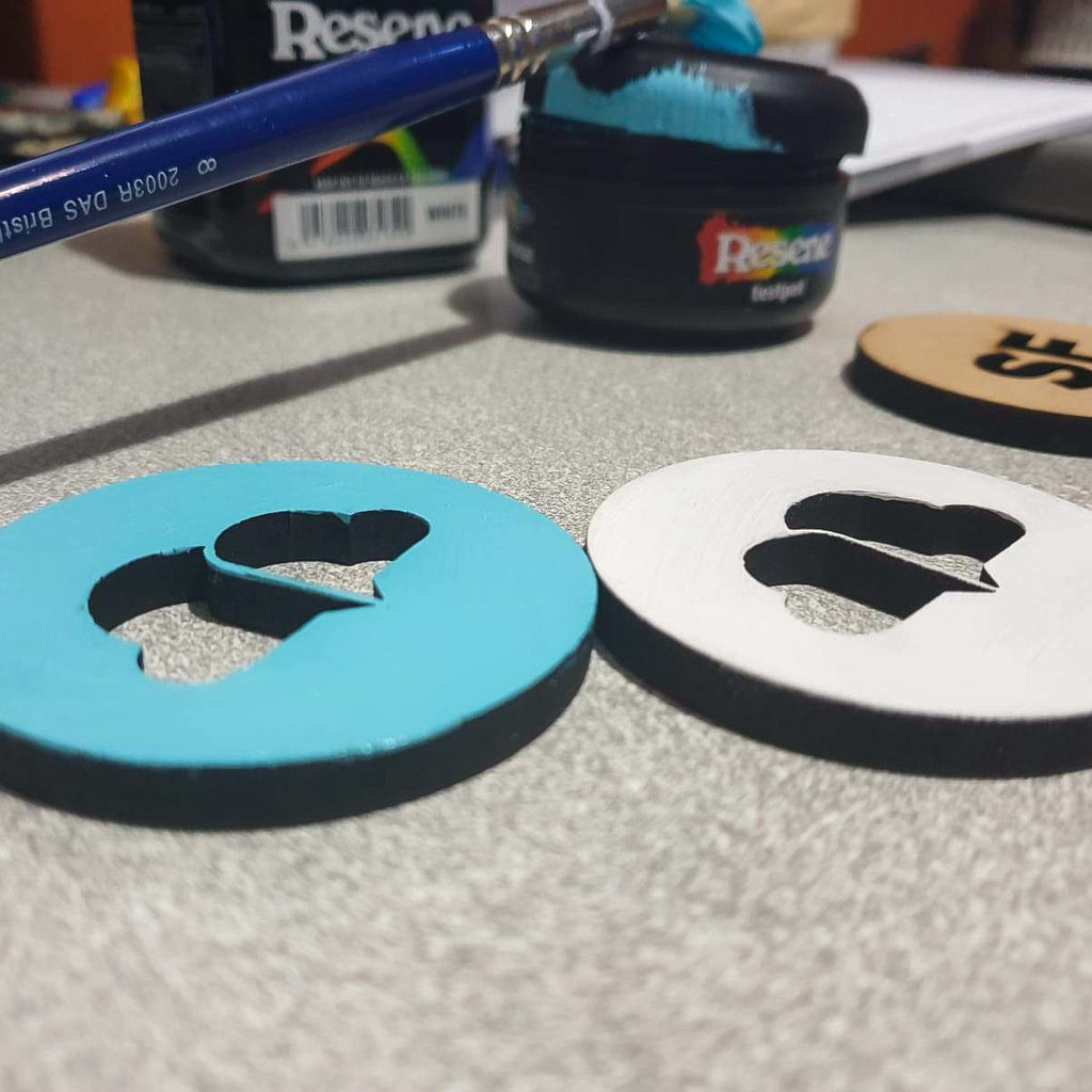 Custom Connect 4 Counters– TroubleMaker.co.nz